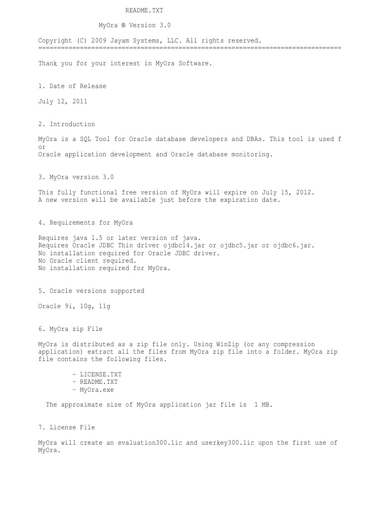 Readme | PDF | Oracle Database | Zip (File Format)