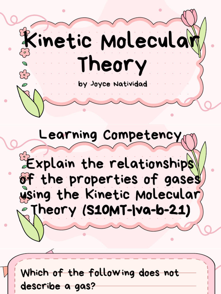 Kinetic Molecular Theory Explained | PDF | Gases | Temperature