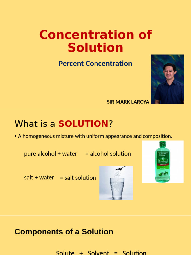 Lesson 03 (Part 1) - Solution 2 Bir | PDF | Mass Fraction (Chemistry) | Concentration