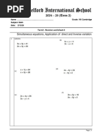 Corbett Maths: Direct & Inverse Proportion | PDF | Force | Physical ...