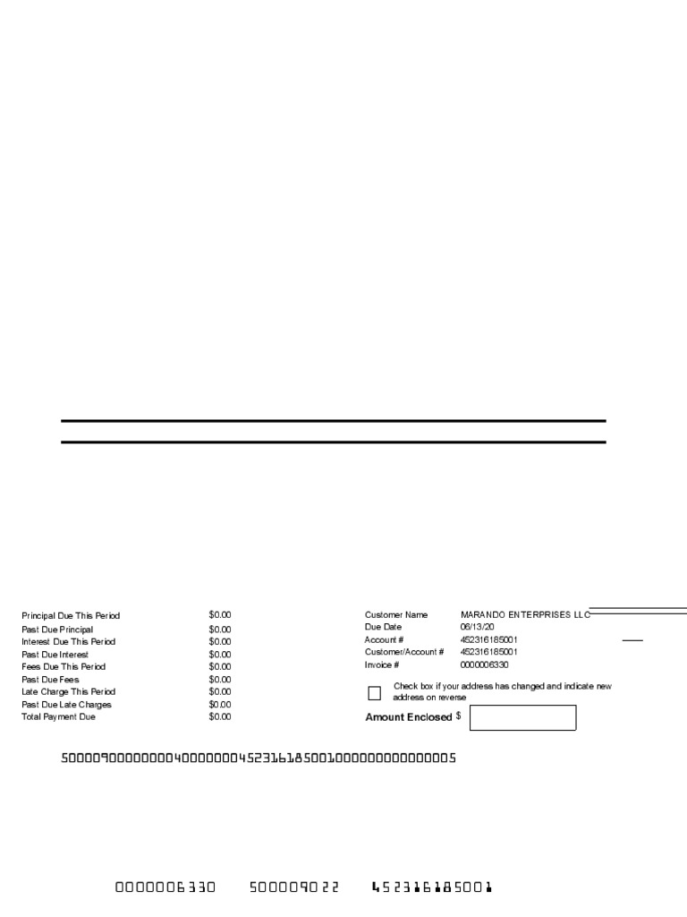 Commercial Loan Invoice Summary | PDF | Interest | Fee
