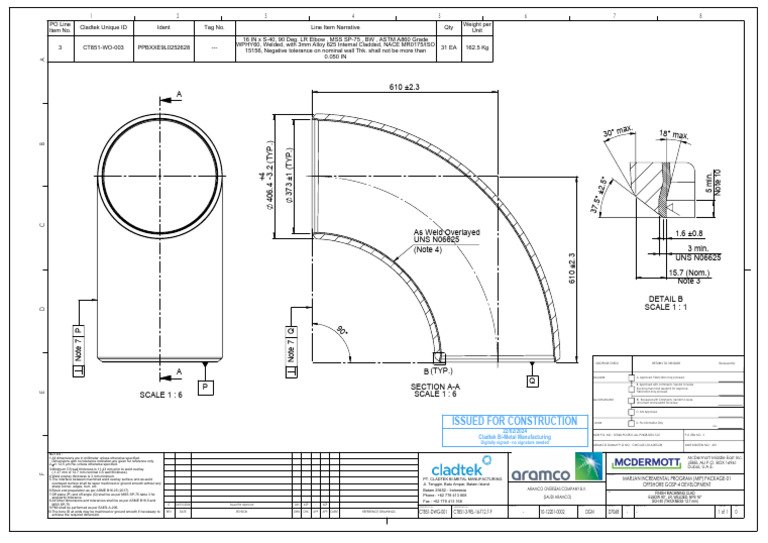Issued For Construction: + - 4 3.2 5 Min. Note 10 | PDF | Mechanical Engineering | Industrial ...