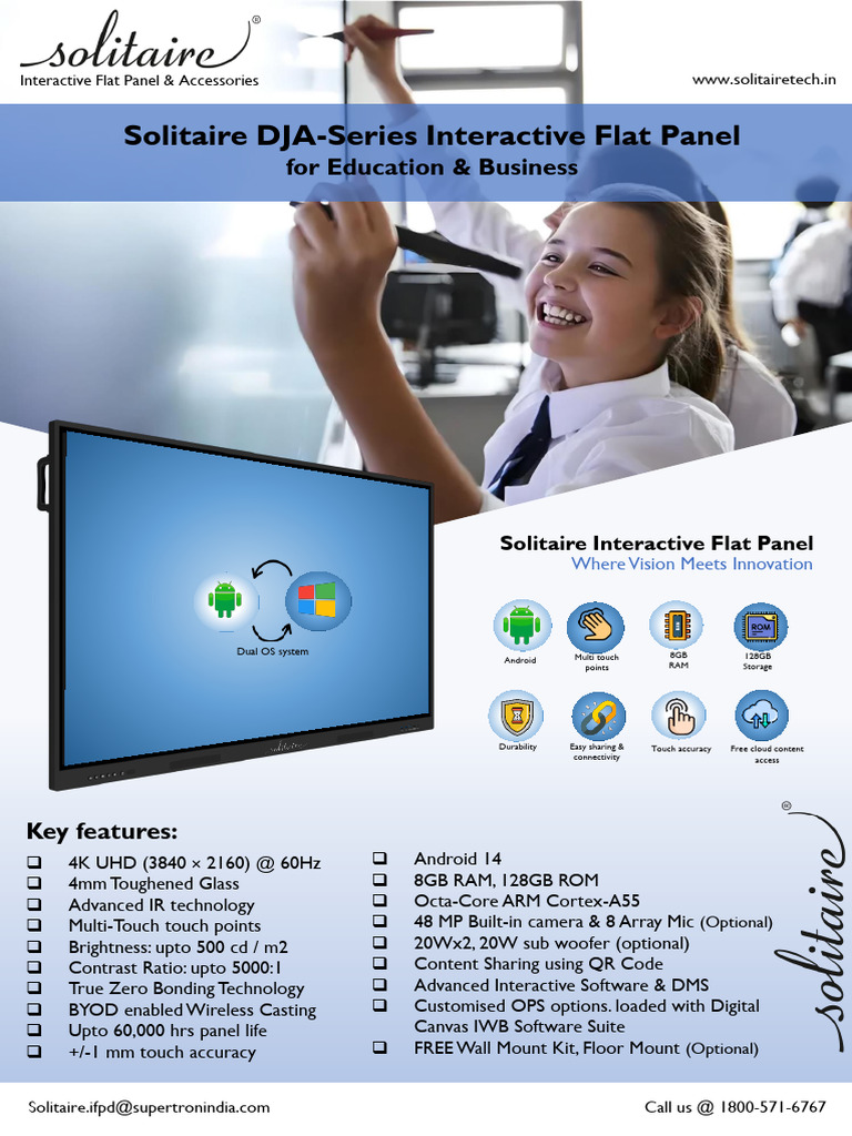 DJA Series Brochure | PDF | Touchscreen | Information And Communications Technology