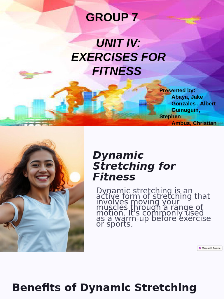 Dynamic Stretching for Enhanced Fitness | PDF | Management Of Obesity ...