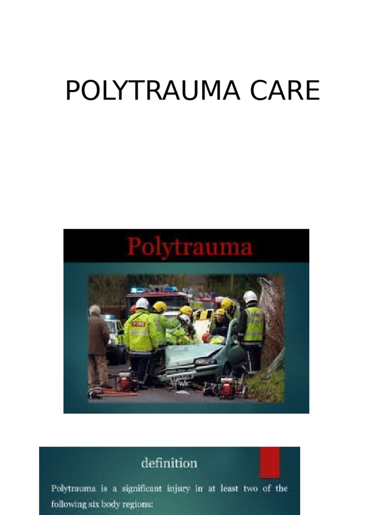 Polytrauma Care | PDF