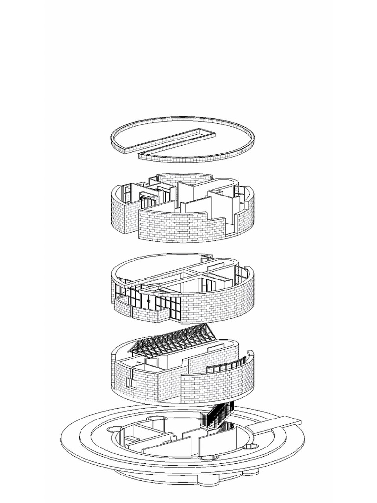 Casa Rotonda Axonometric | PDF