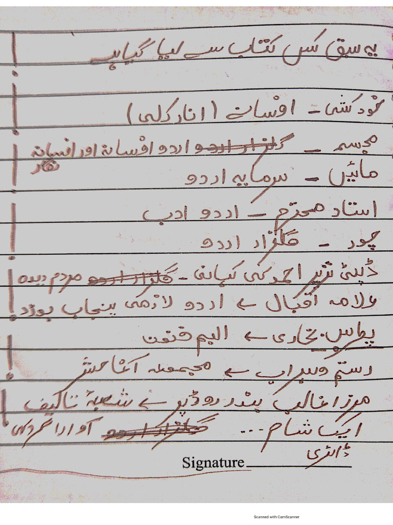 AKU-EB Class 11 Urdu Notes | PDF