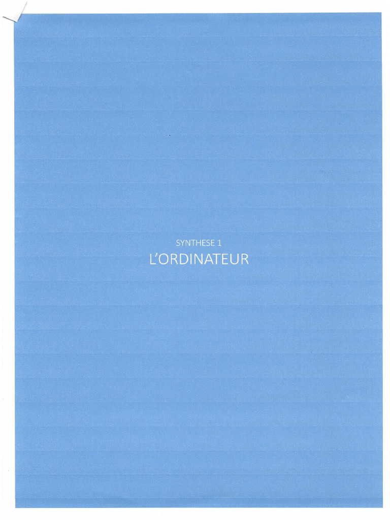L Ordinateur | PDF