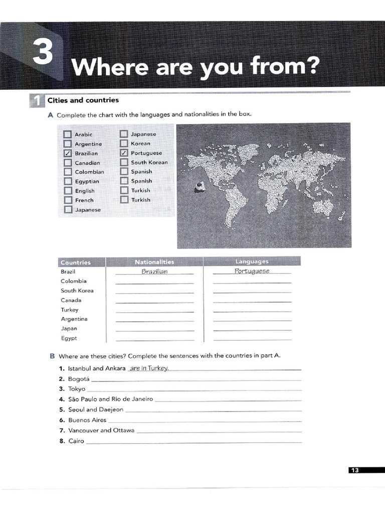 Interchange Intro Unit 3 Workbook | PDF