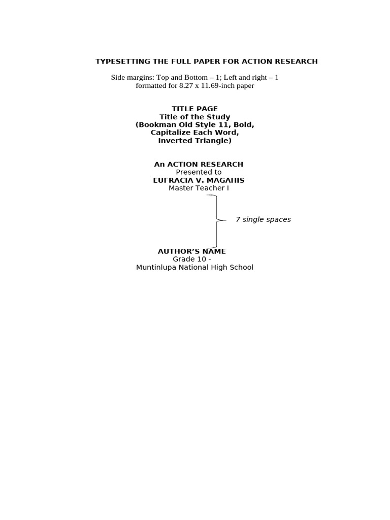 Action Research Template | PDF | Methodology | Science