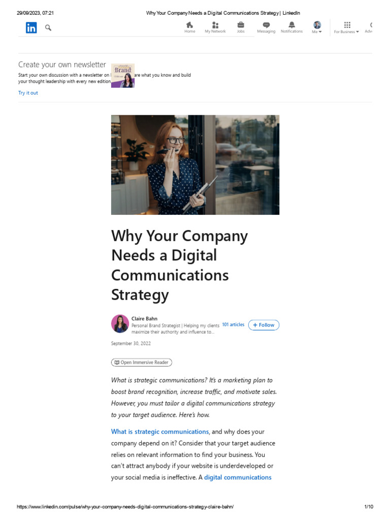 Why Your Company Needs A Digital Communications Strategy - LinkedIn ...