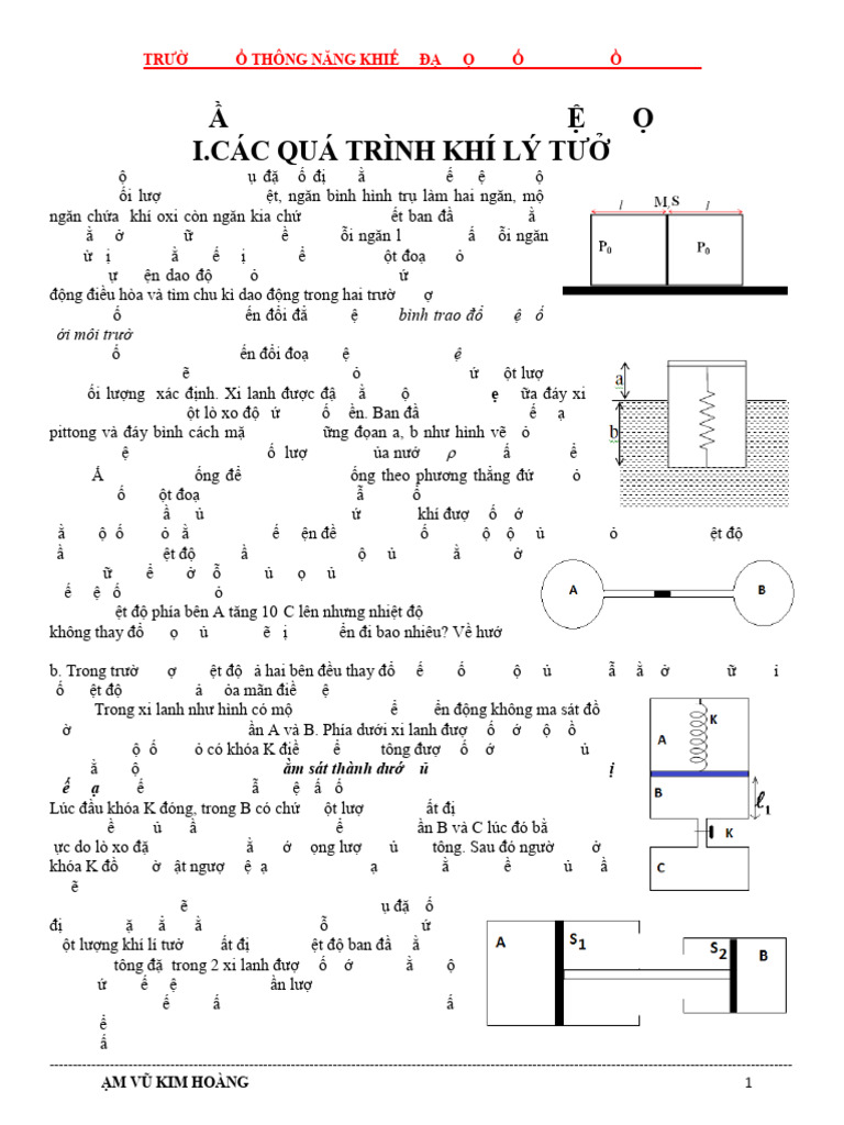 CĐ HSG Các Quá Trình Khí Lí Tư Ng-Apho Ipho | PDF