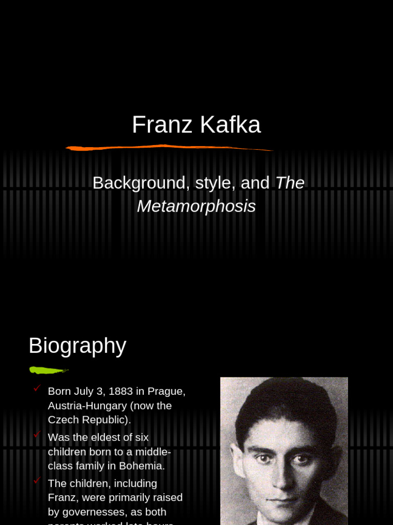 Kafka's Life and The Metamorphosis Analysis | PDF | Existentialism ...