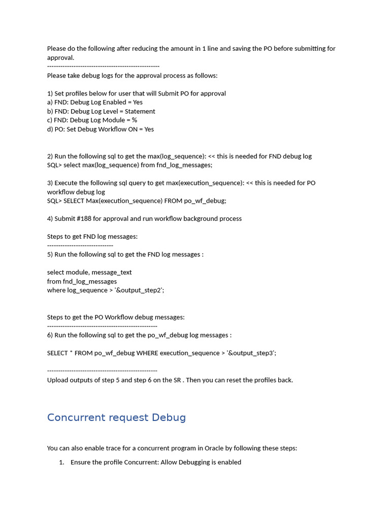 Debug Profiles | PDF