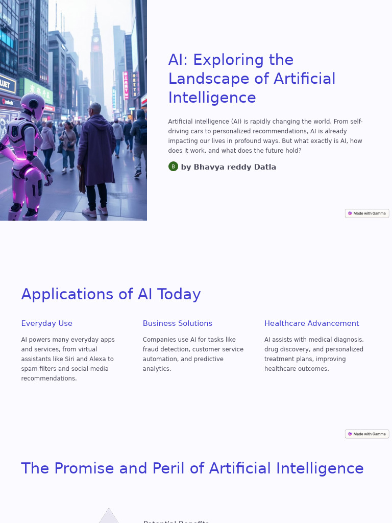 AI Exploring The Landscape of Artificial Intelligence | PDF ...
