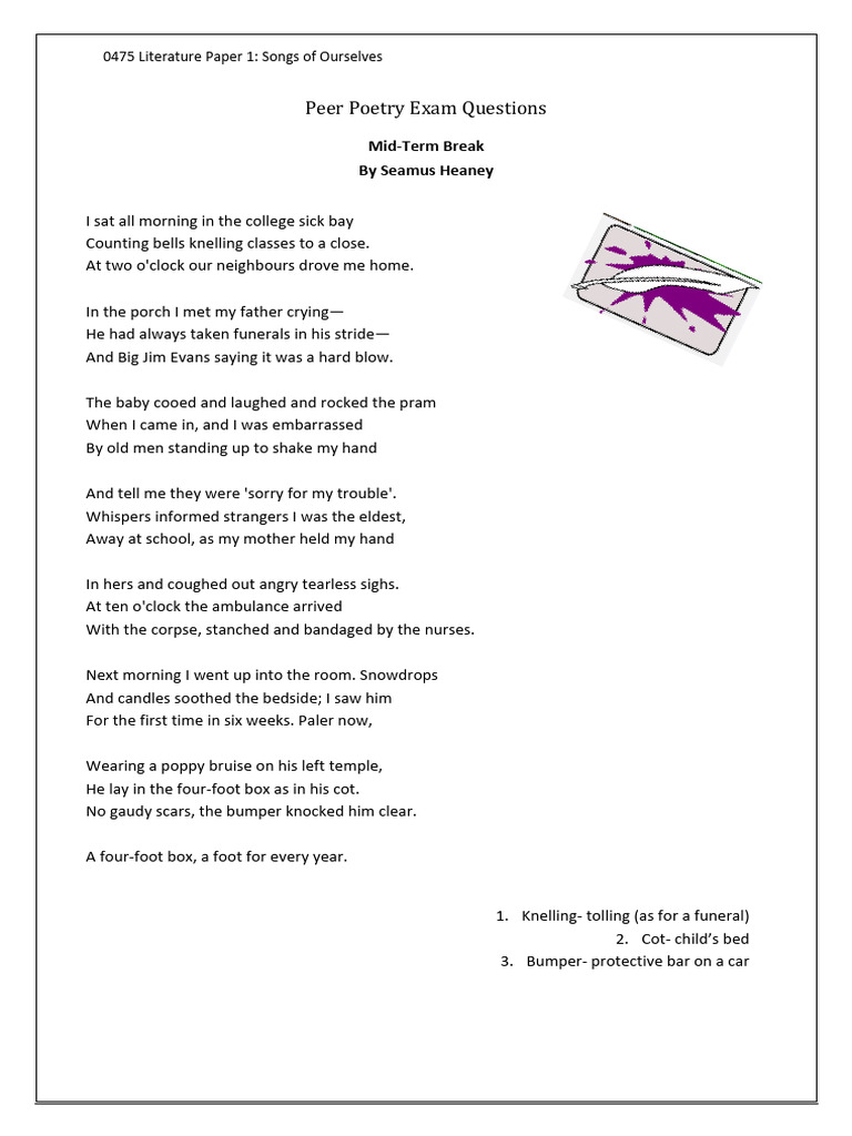 Mid Term Break | PDF