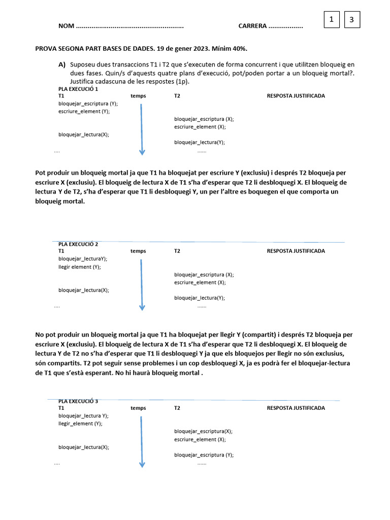 Examen Segona Part Resolt 19 Gener 2023 | PDF