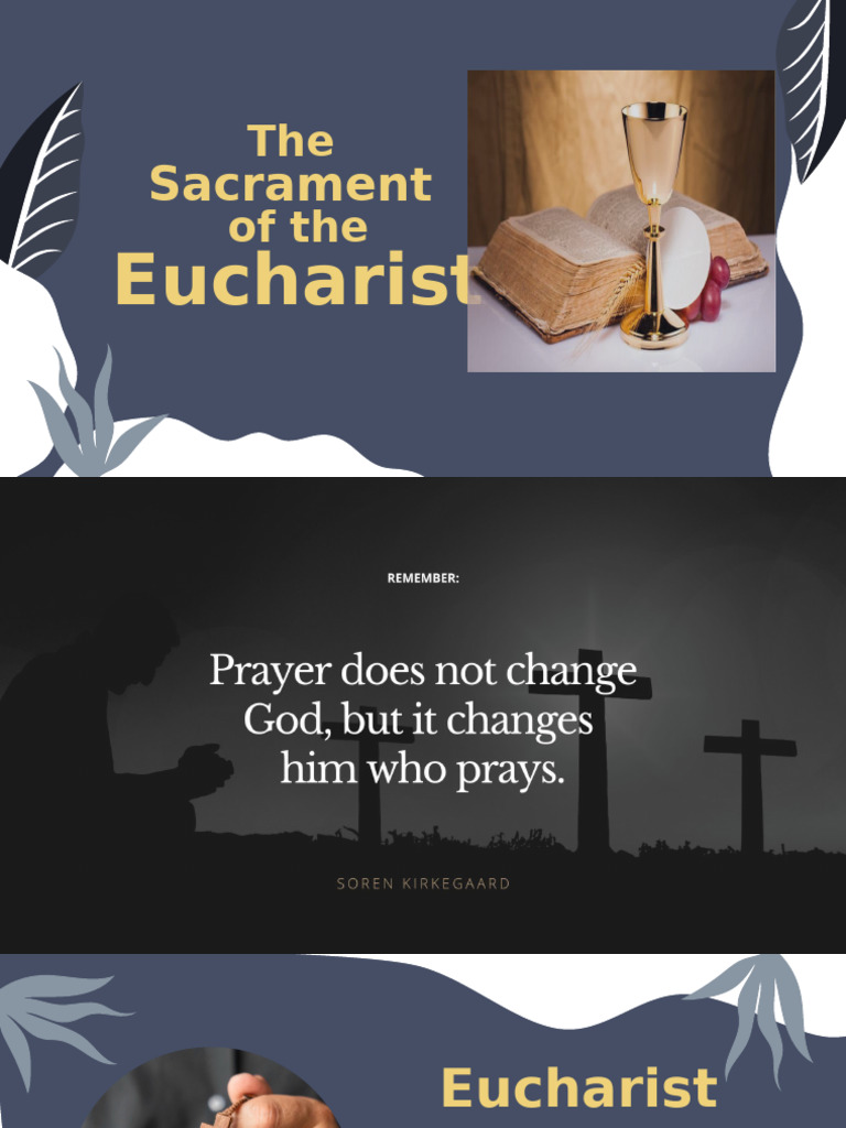 Group 3 Presentation RS | PDF | Eucharist | Sacraments