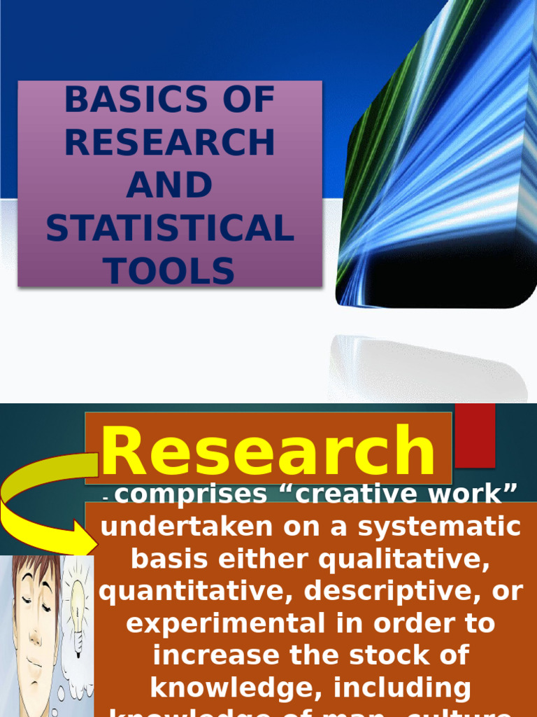 Basic Research and Statistical Tool | PDF | Methodology | Statistics