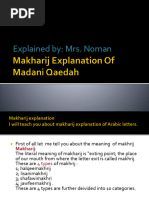 Makhraj of Arabic Letters Explained | PDF | Mouth | Facial Features