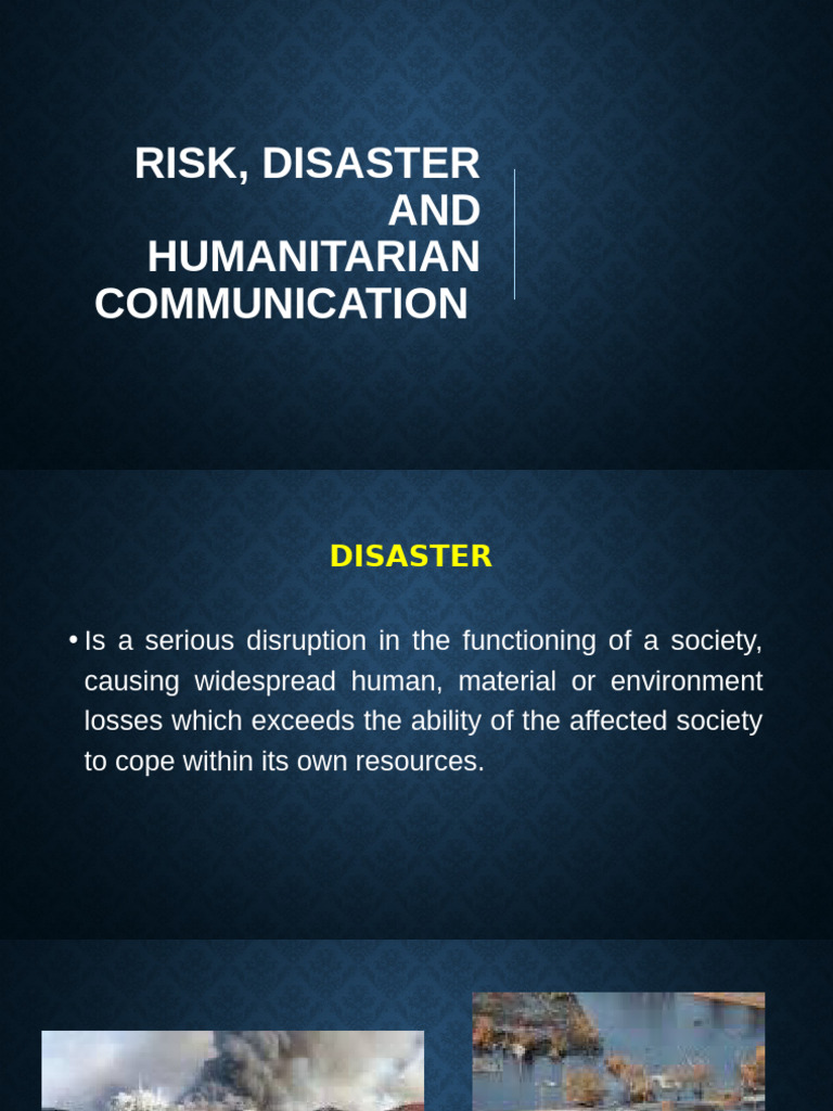 Risk and Disaster Communication Overview | PDF | Hazards | Natural ...