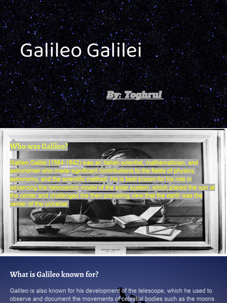 Galileo Galilei: Life and Achievements | PDF