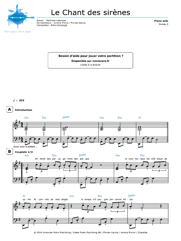 Le Chant de Sirenes | PDF