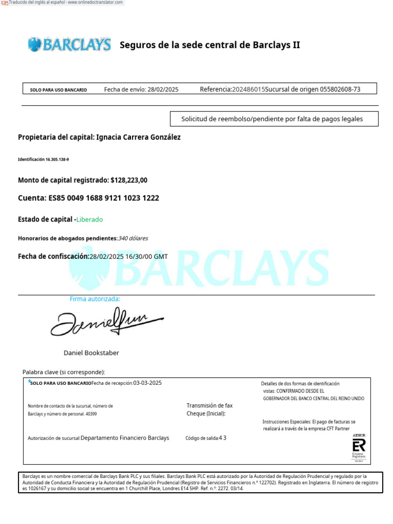 Barclays en Es | PDF | Barclays | Bancos