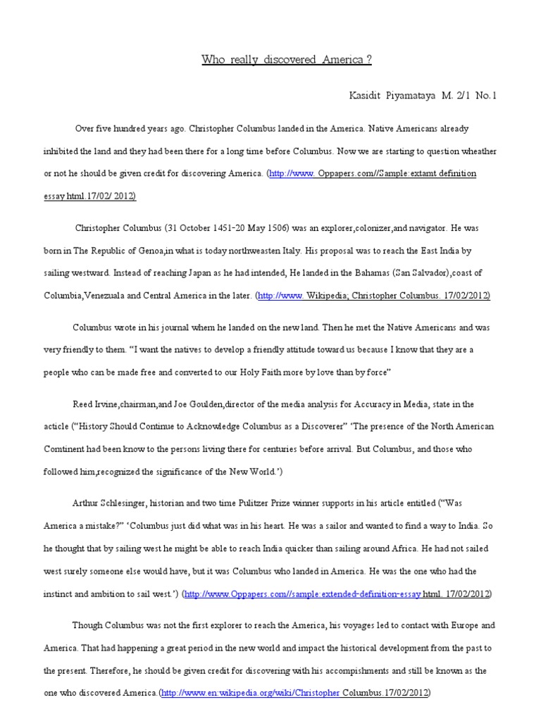 Who Really Discovered America | PDF | Voyages Of Christopher Columbus ...