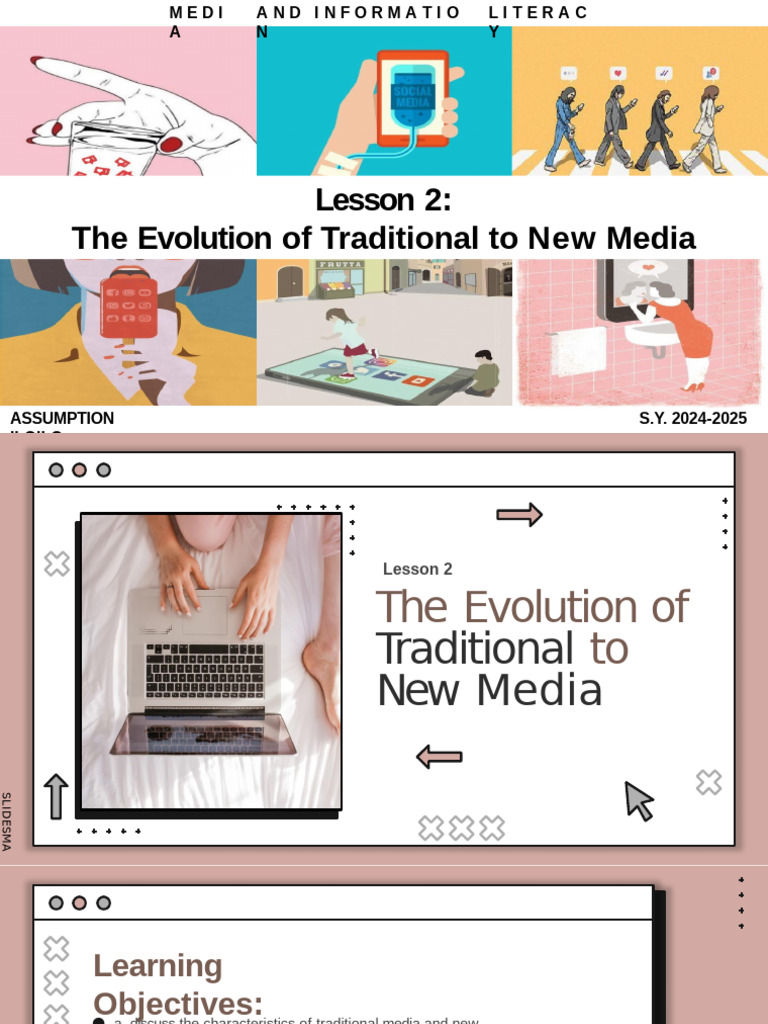 Lesson 2 - Evolution of Traditional and New Media | PDF | New Media ...
