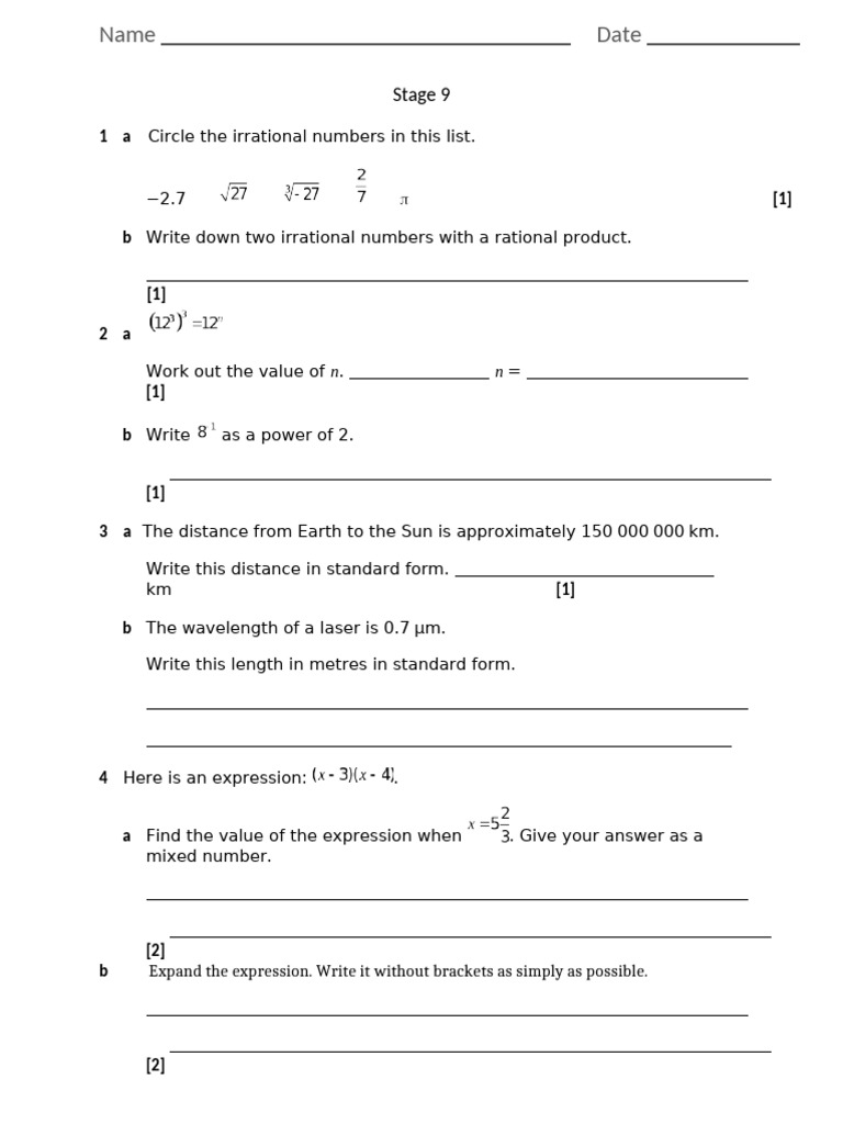 Math Problems for Students | PDF