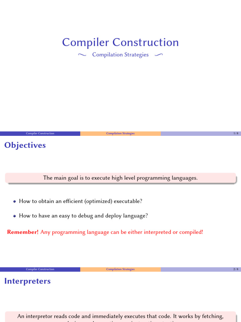 04-compilation-strategies | PDF | Compiler | Software