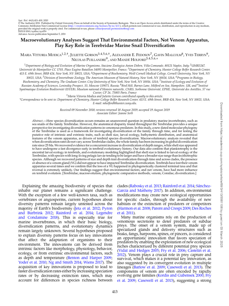 Syz 059 | PDF | Phylogenetics | Biology