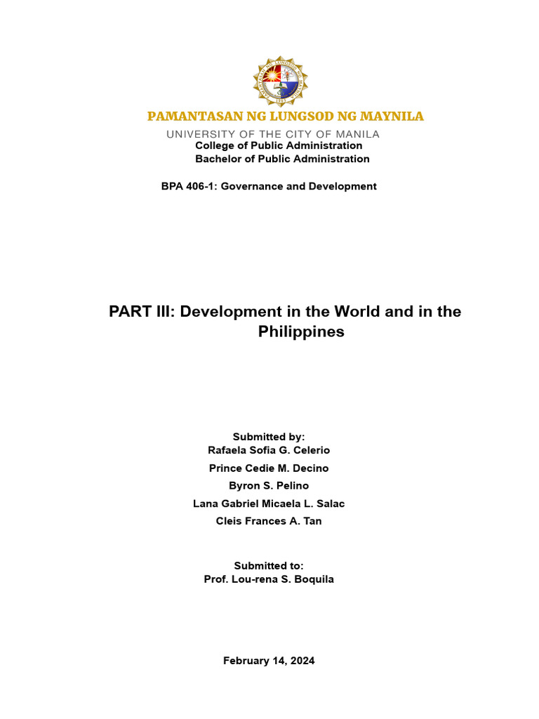 GROUP 6 - GND - Written Report | PDF | Communism | Bretton Woods System