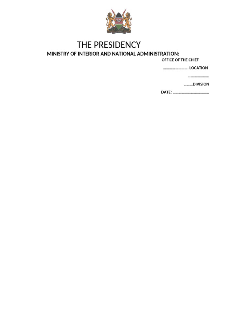 Office of Chief Letter Head - 2025 | PDF