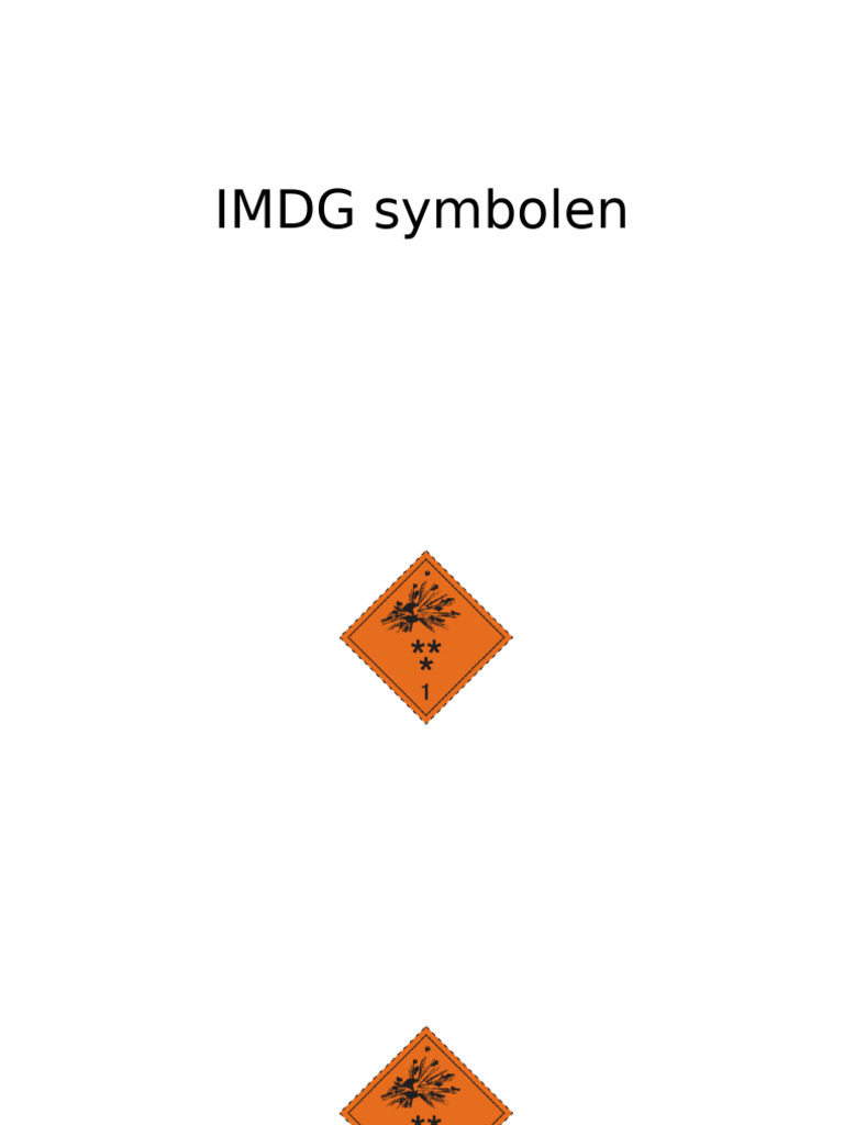 IMDG Symbolen | PDF