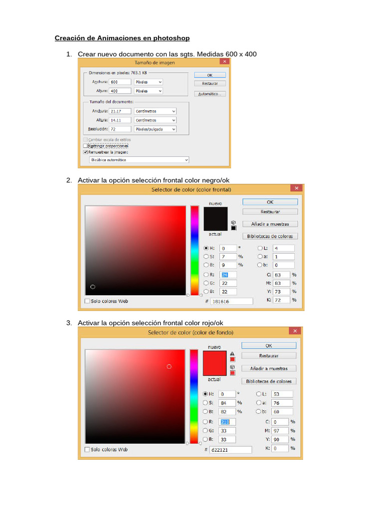 Creación de Animaciones en Photoshop | PDF