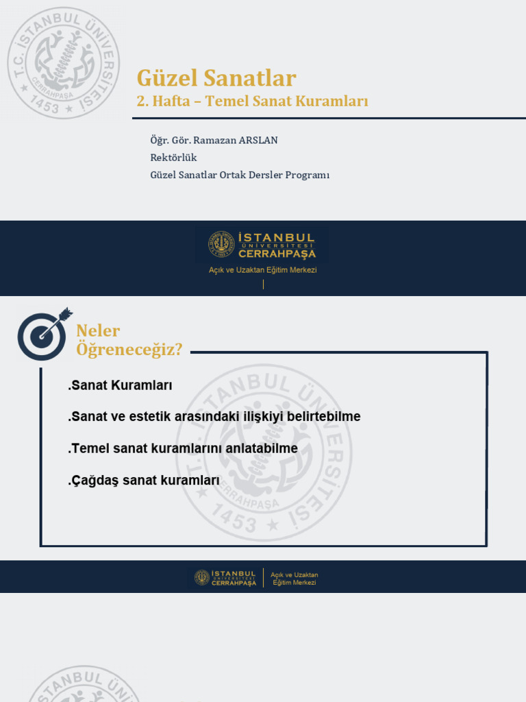 Güzel Sanatlar. 2.hafta | PDF