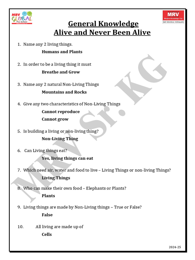 GK - Alive and Never Been Alive | PDF