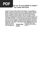 A Long Walk To Water | PDF