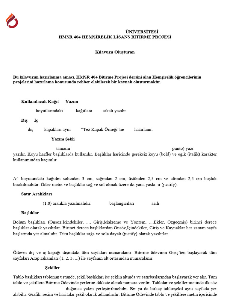 UKÜ HMSR404 lisans-programlarizbitirme-odevi-hazirlama-yonergesi-3 (1 ...