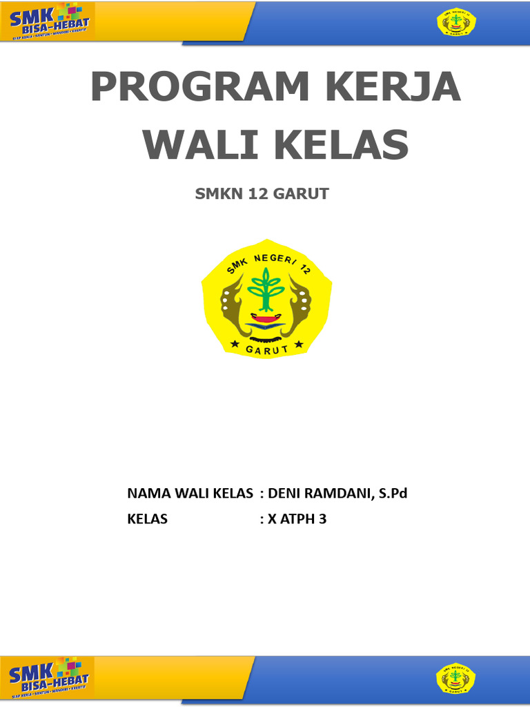 Program Kerja Wali Kelas X Atph 3 | PDF
