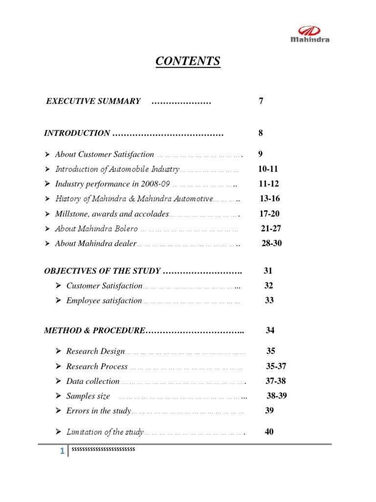 Mahindra Project-Report New | PDF | Automobiles | Motor Vehicle