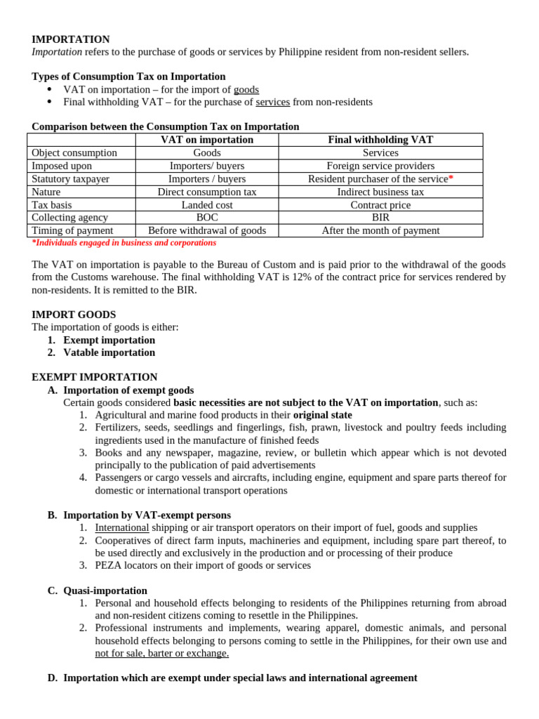 Tax 02 Vat On Importation | PDF | Value Added Tax | Taxes
