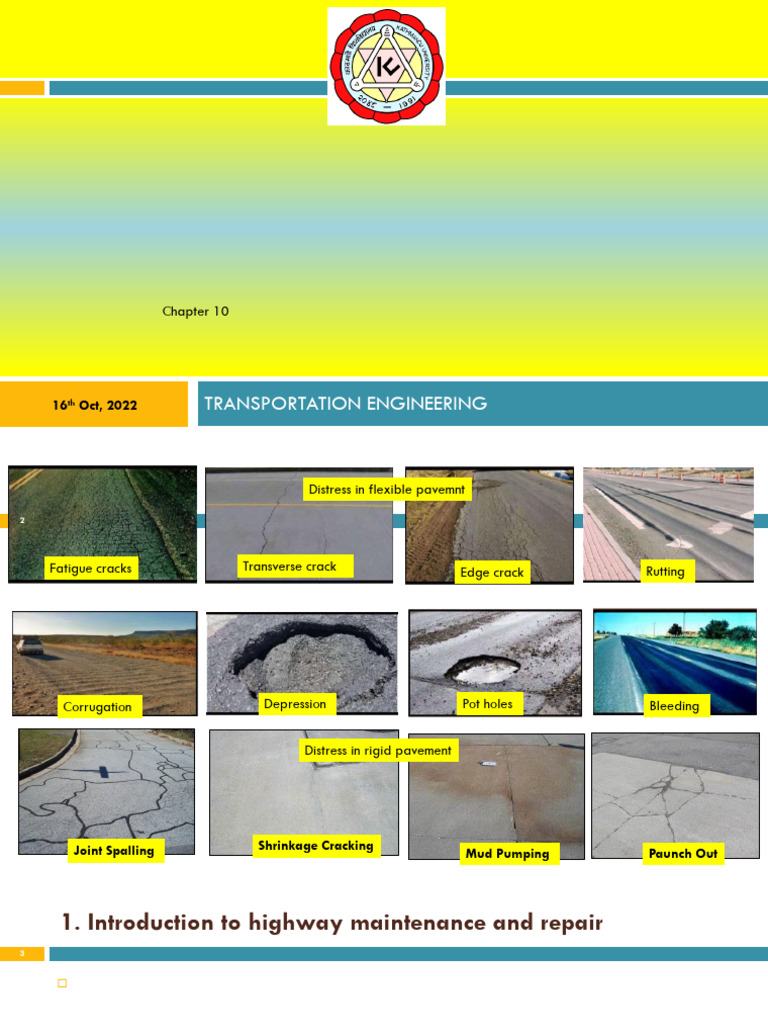 Highway Maintenance and Repair Techniques | PDF | Road | Road Surface