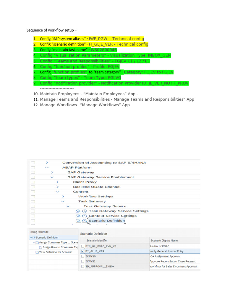Workflow Configuration Overview | PDF