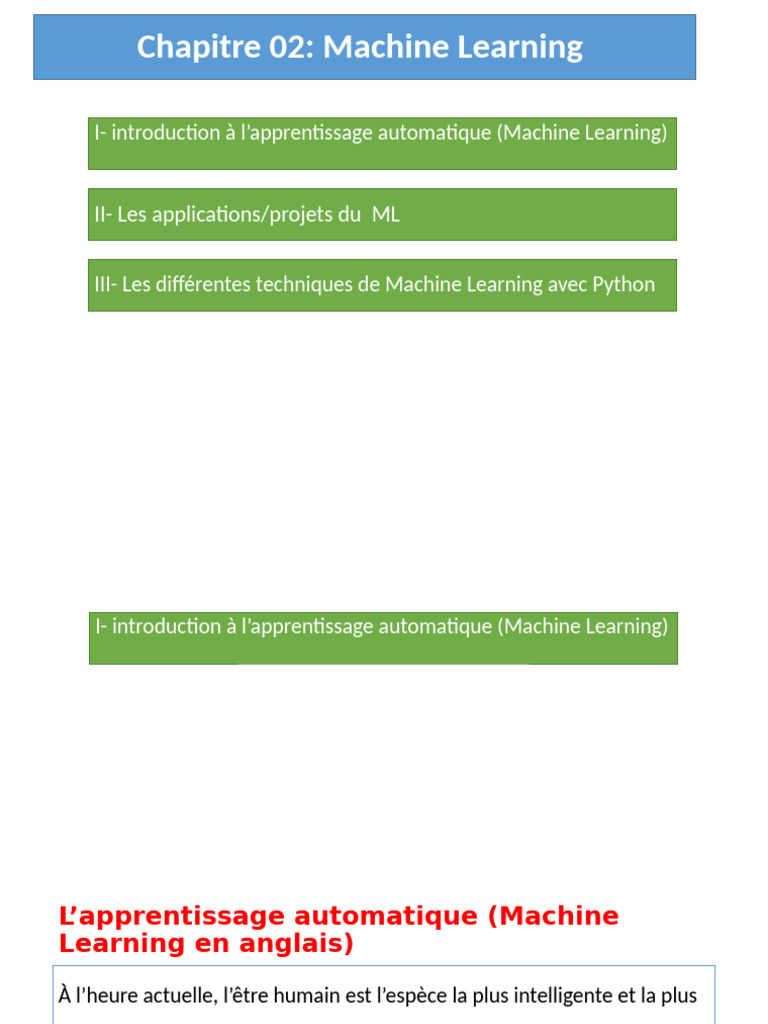 Chapitre 02 Machine Learning | PDF | Apprentissage automatique | Analyse de régression