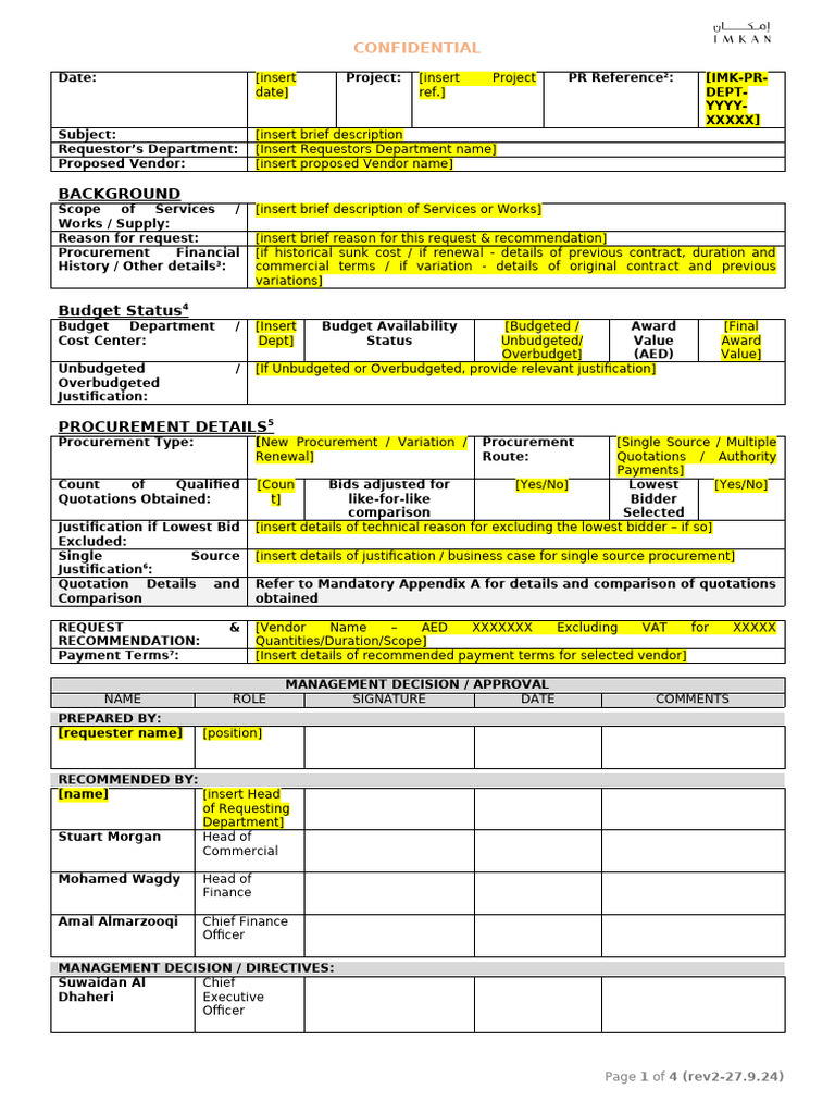 Procurement Approval Process | PDF | Procurement | Business