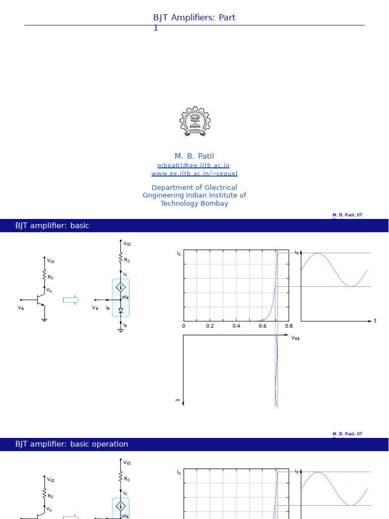 MC BJT 2 | PDF | Amplifier | Bipolar Junction Transistor
