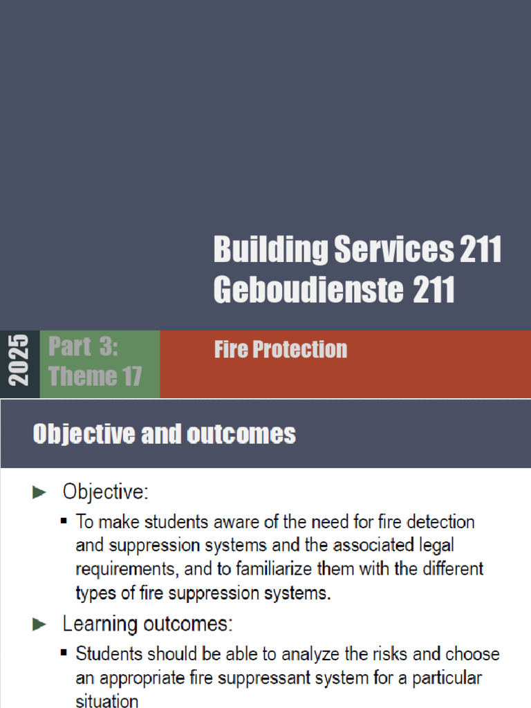 GBD211-Part 3-Theme 17 - Fire Protection - March 2025 | PDF | Fire ...